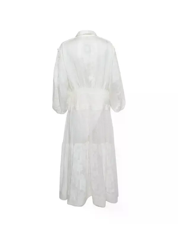 Maje Buttoned Midi Dress