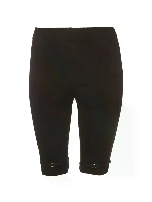 Jacquemus Sierra Rib-knit Shorts - Black