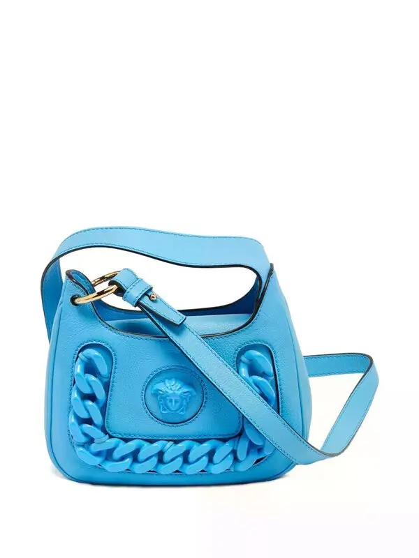 Versace La Medusa Chain Shoulder Bag - Blue