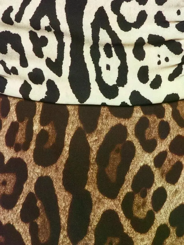 Dolce & Gabbana Leopard-print Strapless Maxi Dress