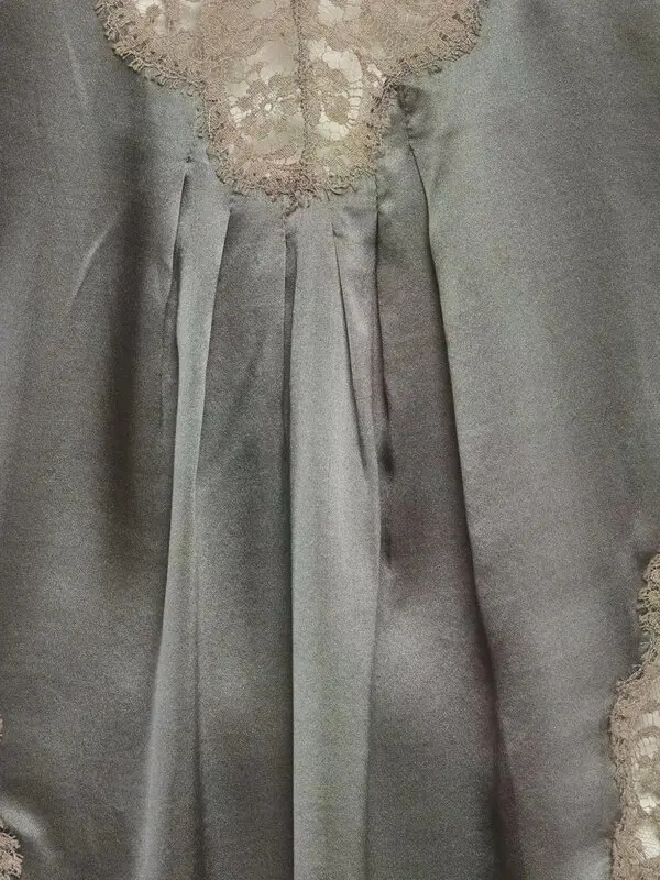 Dolce & Gabbana Lace-trim Satin Top
