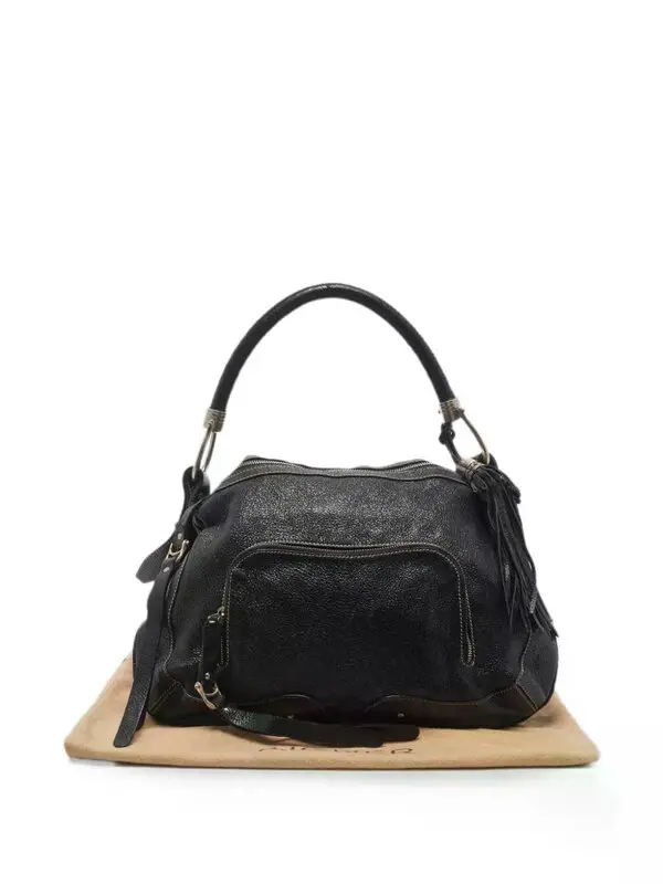 AIGNER Tassel-detail Leather Shoulder Bag