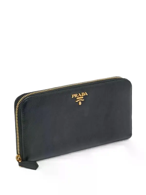 Prada Saffiano-leather Logo-plaque Wallet