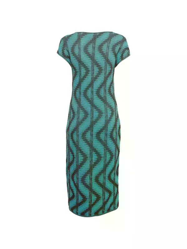 Missoni Zigzag-pattern Knit Midi Dress