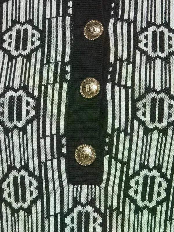 Maje Risola Pattern-knit Mini Dress