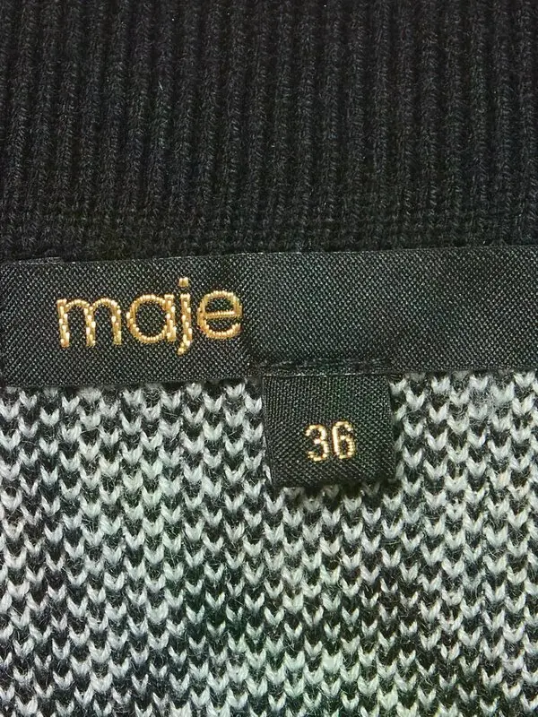 Maje Risola Pattern-knit Mini Dress