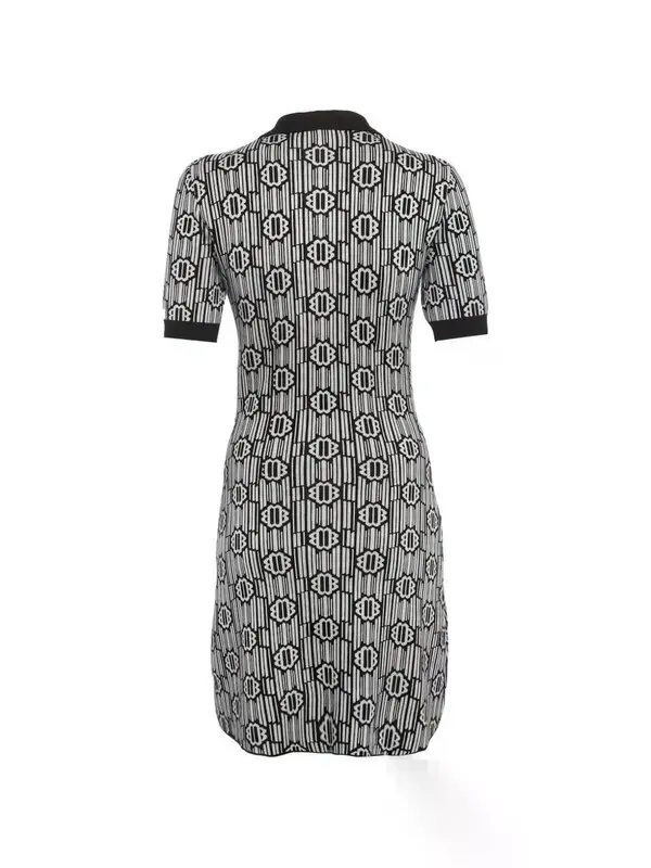 Maje Geometric Print Knit Mini Dress
