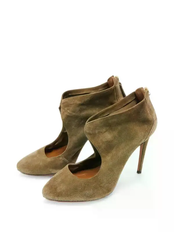 AQUAZZURA Suede-heeled Ankle Boots