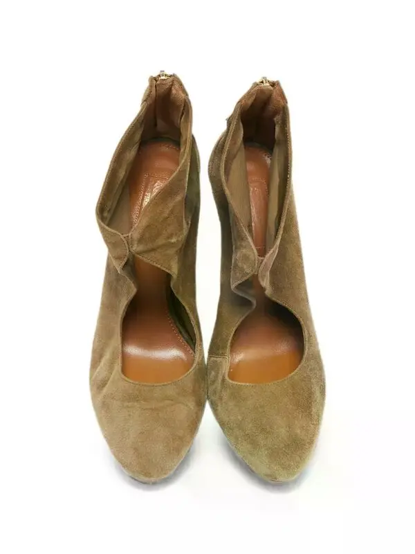 AQUAZZURA Suede-heeled Ankle Boots