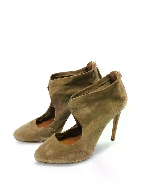 AQUAZZURA Suede Heeled Ankle Boots