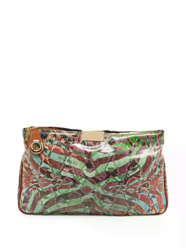 JIMMY CHOO Python Print Clutch