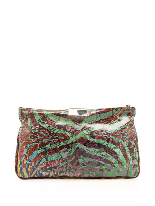 JIMMY CHOO Python Print Clutch