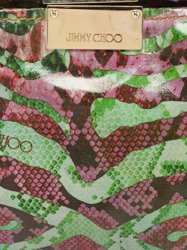 JIMMY CHOO Python Print Clutch