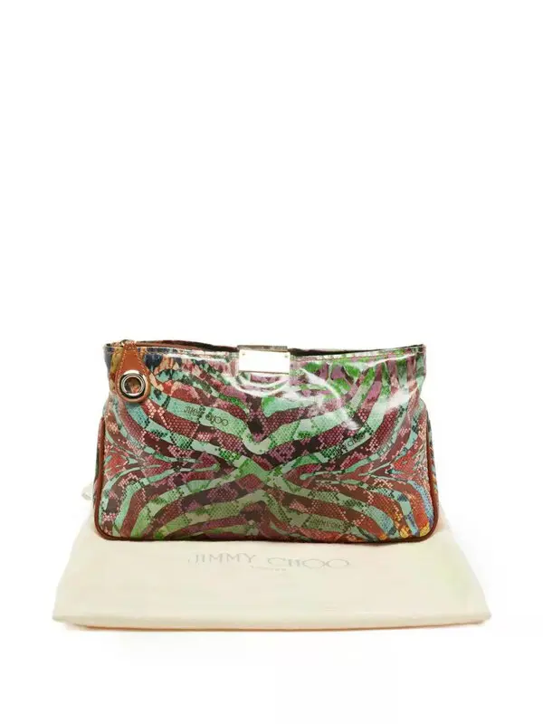 JIMMY CHOO Python Print Clutch