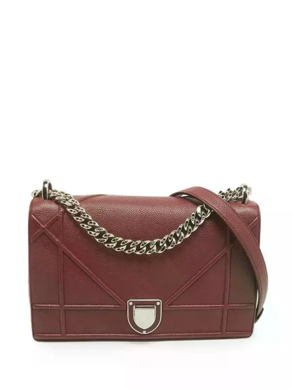 Dior 2016 Medium Diorama Shoulder Bag - Red