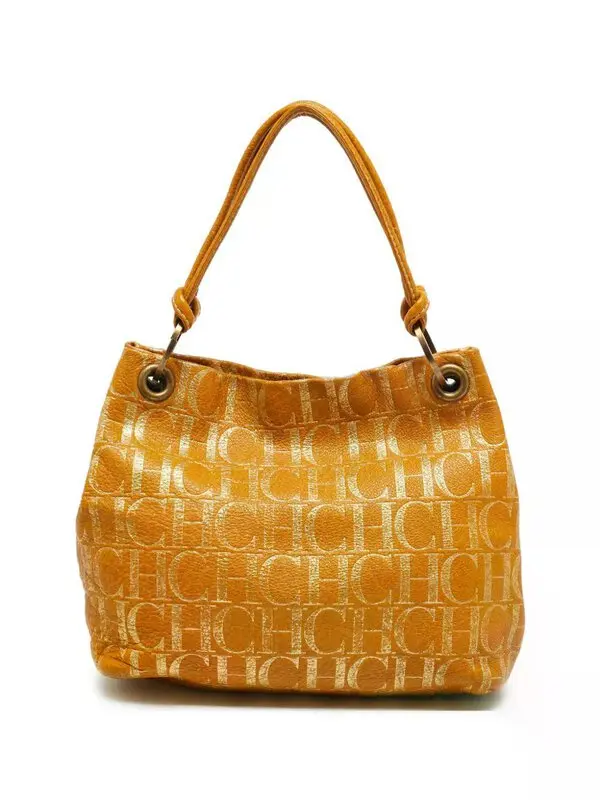 Carolina Herrera Monogram Ring Handle Tote Bag