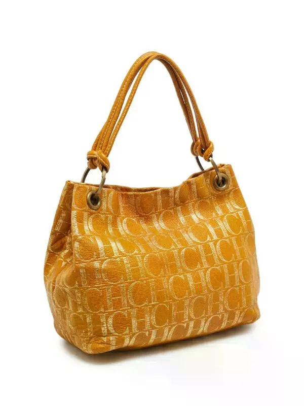 Carolina Herrera Monogram Ring Handle Tote Bag