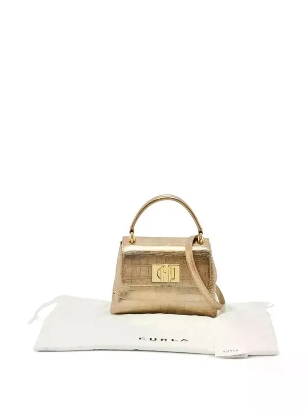 Furla 1927 Croc-embossed Tote Bag