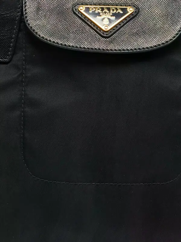 Prada Leather-trim Tote Bag