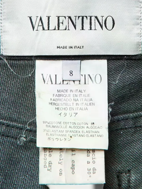 Valentino Garavani Distressed Slim-fit Jeans