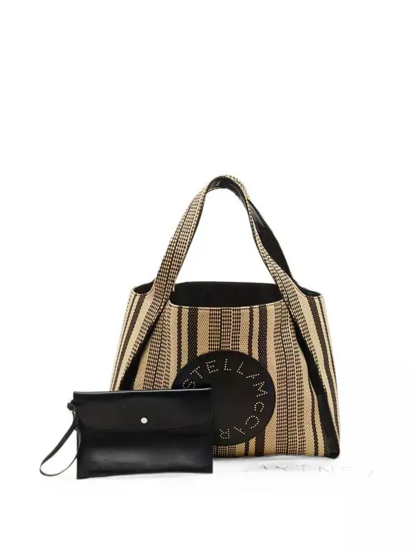 Stella McCartney Logo Stripe Tote Bag