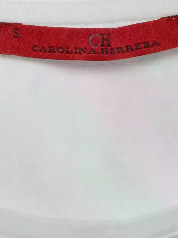 Carolina Herrera Logo Embroidered Sequin T-shirt
