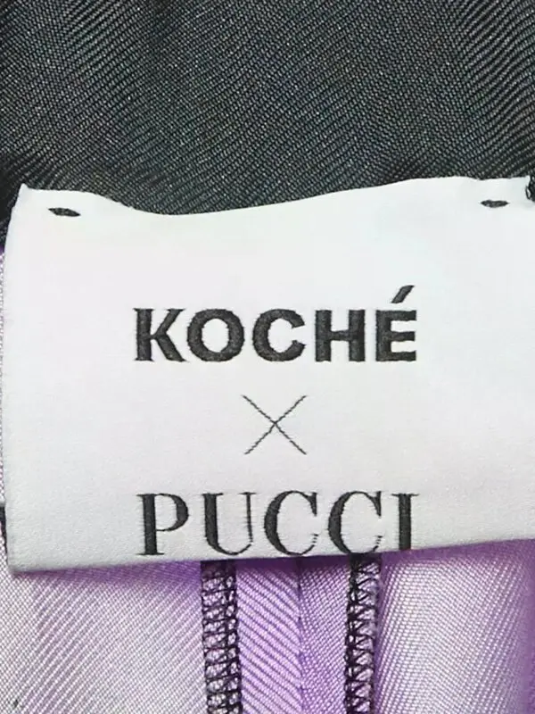 Emilio Pucci X Koché Lupa-print Silk Trousers