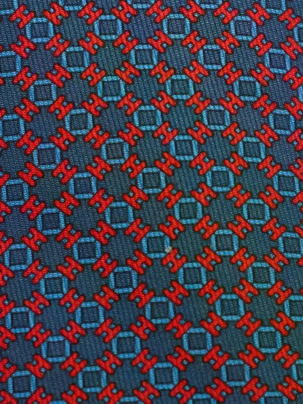 Hermès At'h Twillbi Silk Tie