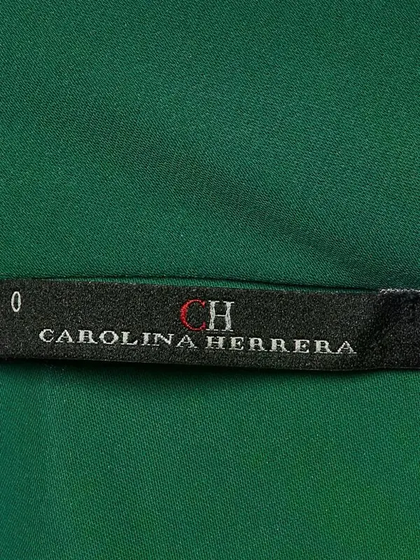 Carolina Herrera Drape-neck Sleeveless Blouse
