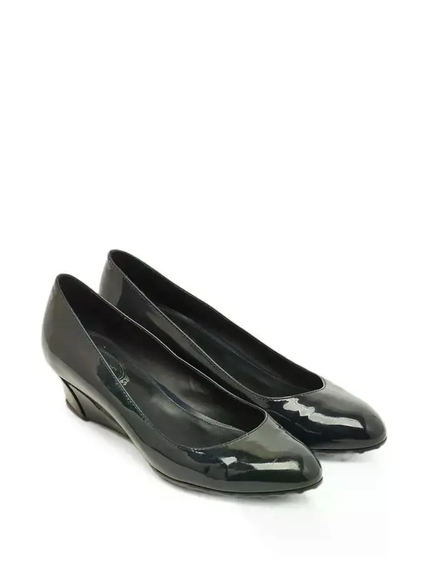 TOD'S Leather Wedge Pumps