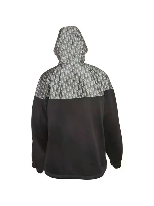 Dior X Stüssy Blurred Oblique Quarter-zip Hoodie