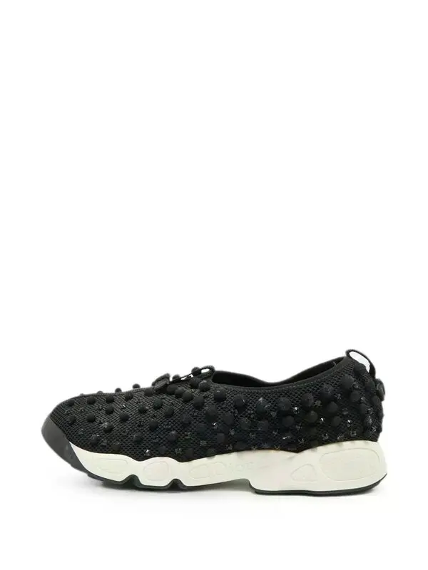Dior Fusion Crystal-embellished Sneakers - Black
