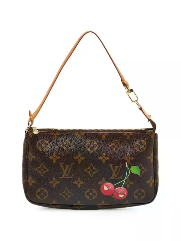 LOUIS VUITTON Cerises Pochette Monogram Handbag