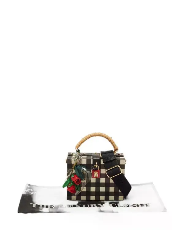 Dolce & Gabbana Dolce Box Gingham Tote Bag