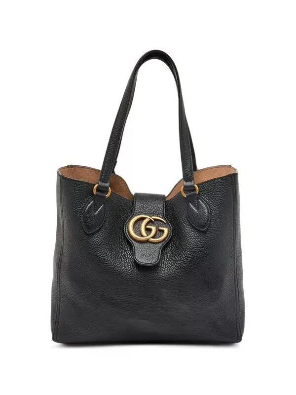 Gucci Gg Marmont Dahlia Tote Bag - Black