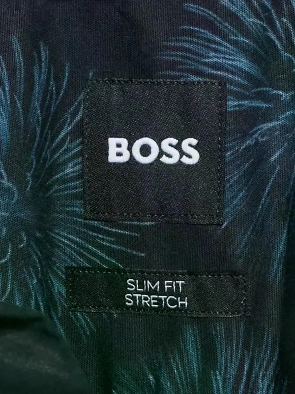 BOSS Floral-print Slim-fit Shirt