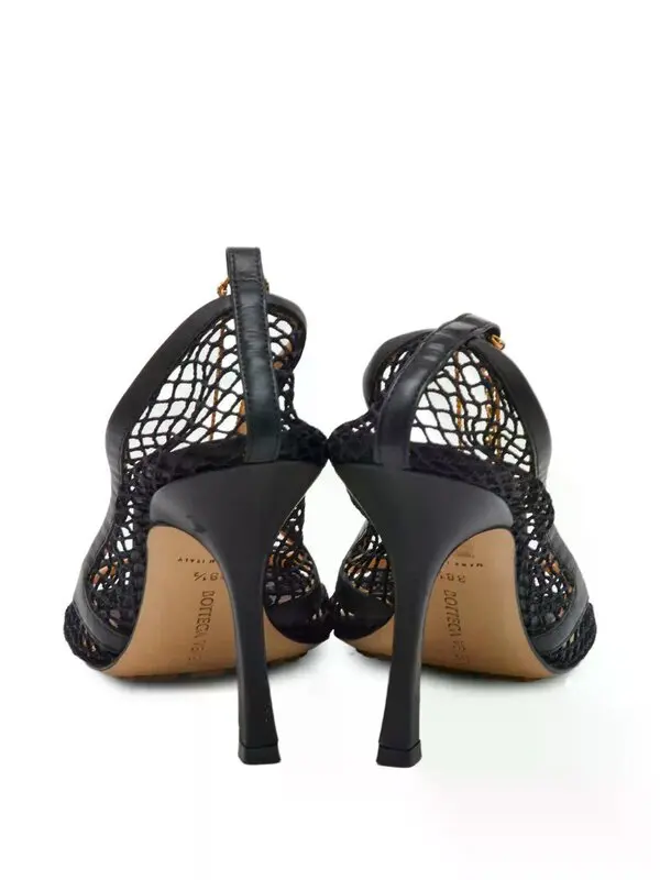 Bottega Veneta Mesh Heeled Pumps - Black
