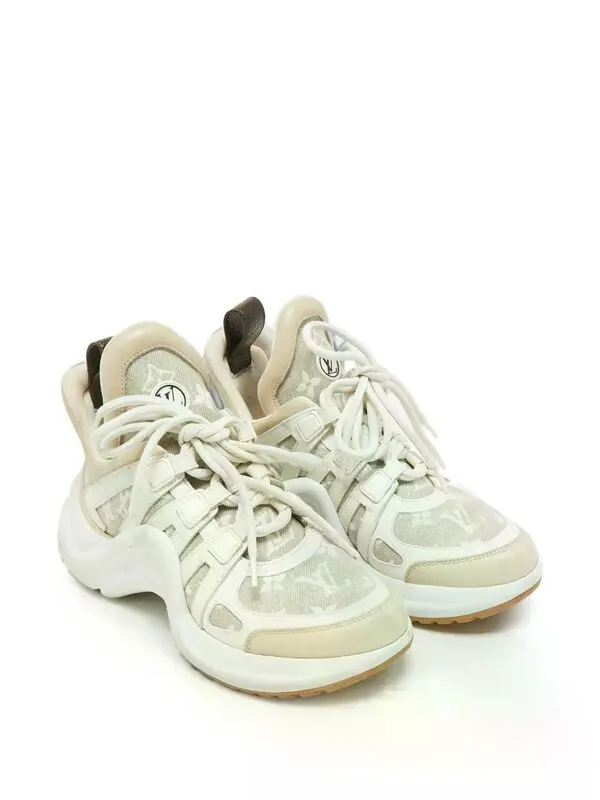LOUIS VUITTON Archlight Monogram Canvas Sneakers - Neutrals