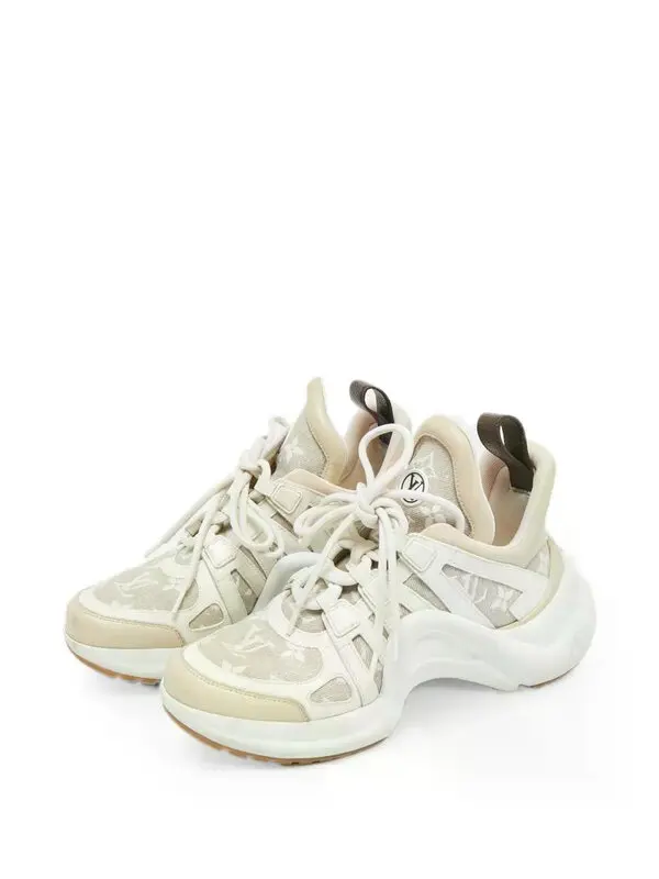 LOUIS VUITTON Archlight Monogram Canvas Sneakers - Neutrals