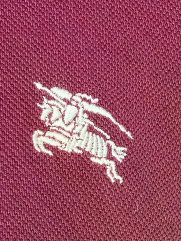 Burberry Embroidered Cotton Pique Polo Shirt