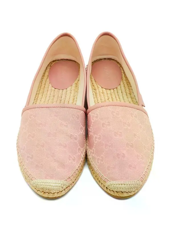 Gucci Gg Canvas Espadrille Loafers