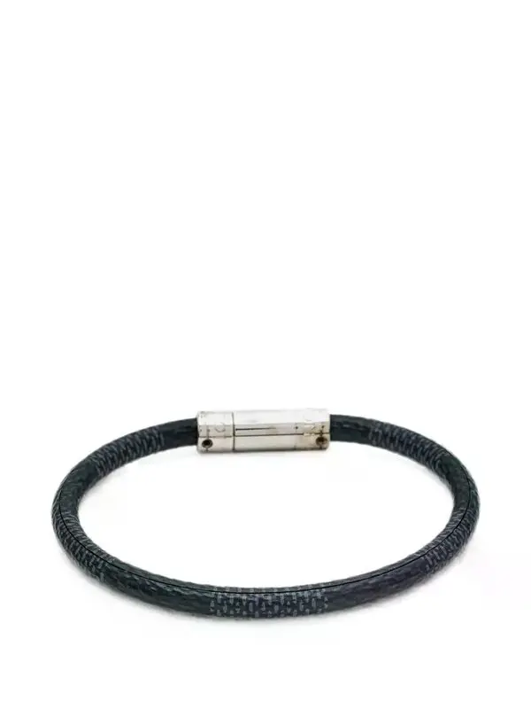 LOUIS VUITTON Keep It Damier Canvas Bracelet - Black