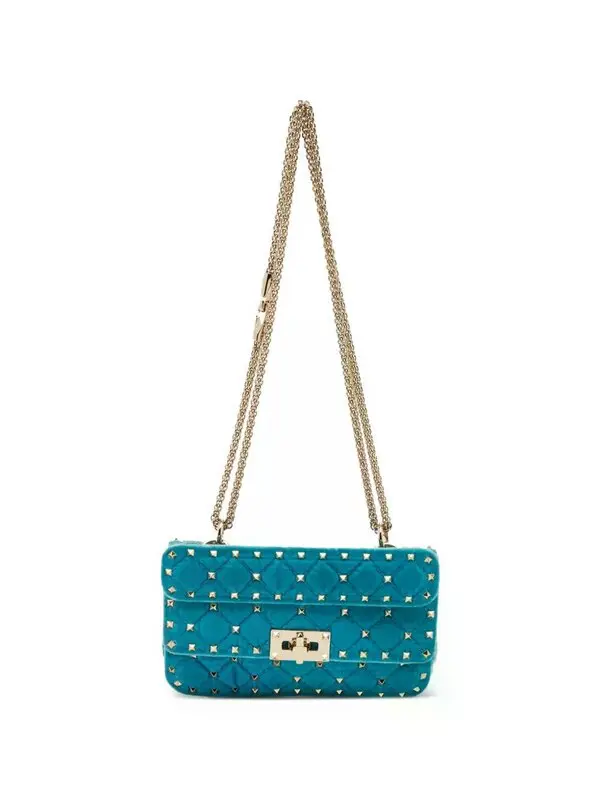 Valentino Garavani Rockstud Spike Shoulder Bag - Blue
