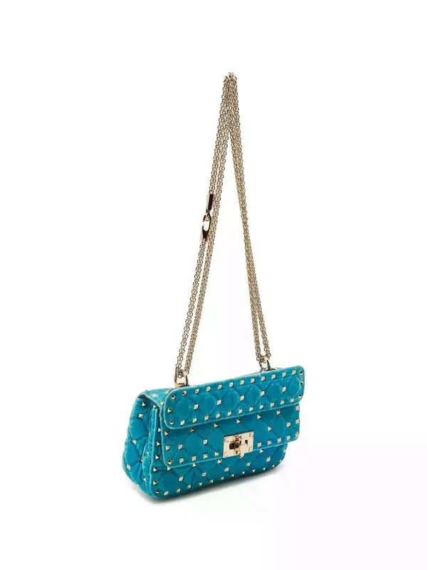 Valentino Garavani Rockstud Spike Shoulder Bag - Blue