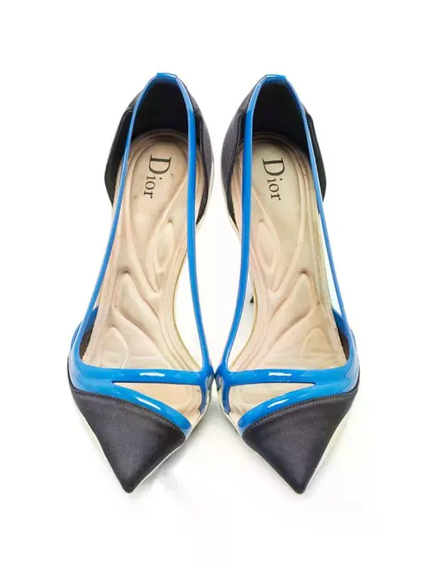 Dior Cut-out Patent Leather Pumps