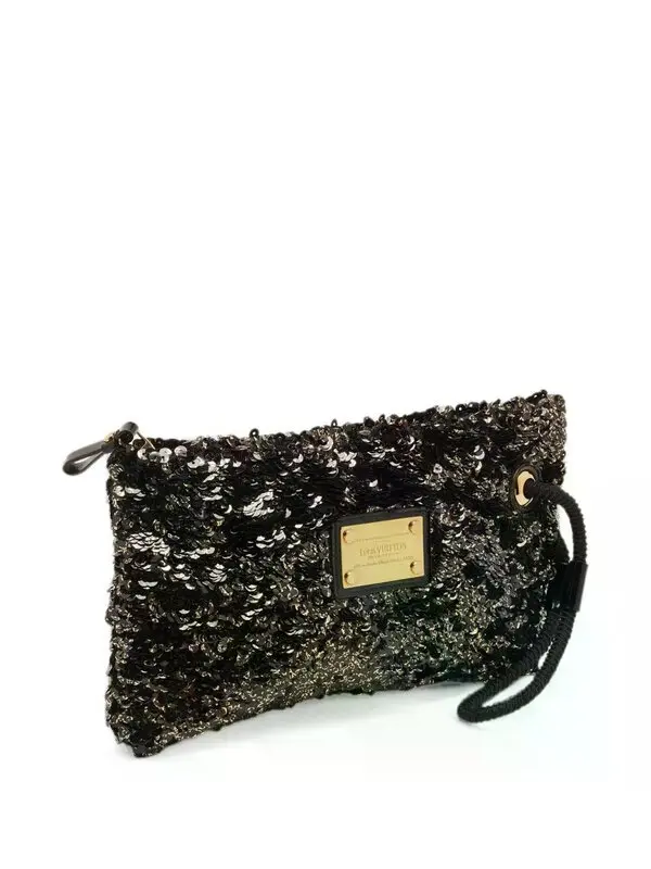 LOUIS VUITTON 2010 Pochette Rococo Sequin-embellished Clutch Bag