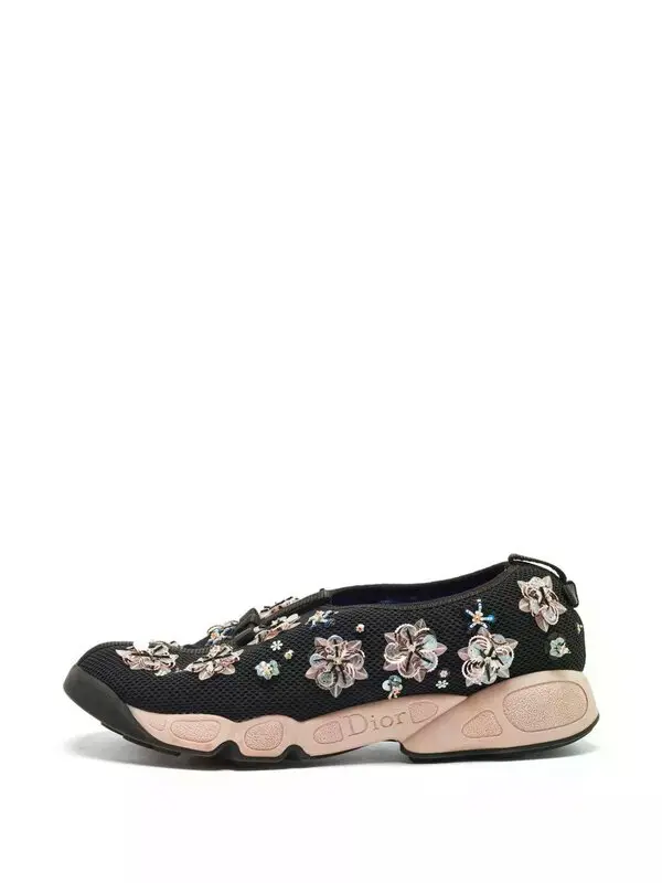 Dior Fusion Embellished Sneakers - Black