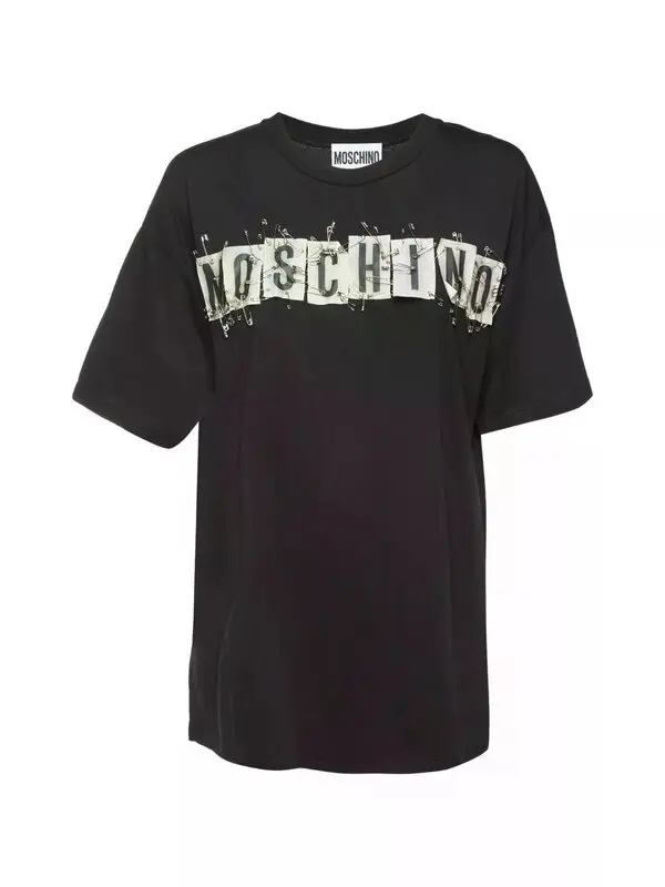 Moschino Safety Pin Cotton T-shirt - Black