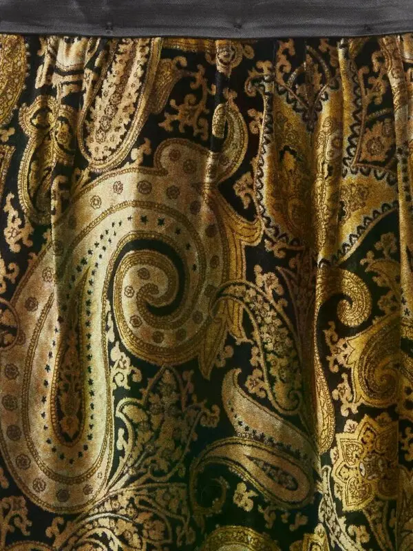 Etro Paisley-print Velvet Mini Skirt