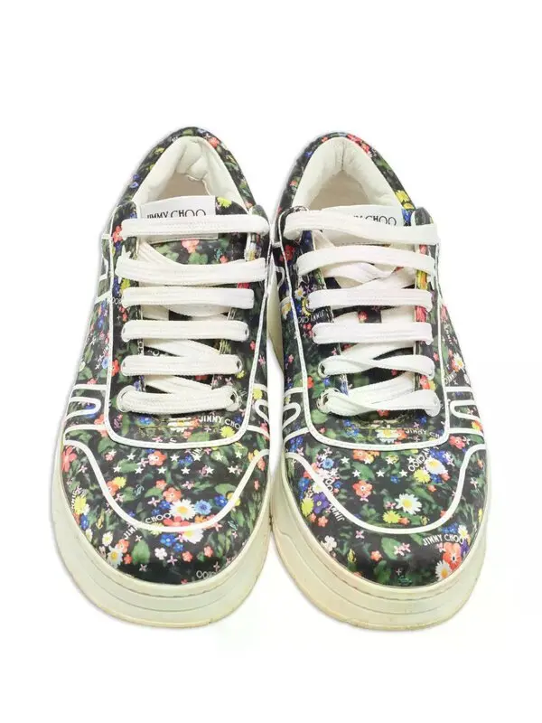 JIMMY CHOO Hawaii/f Floral-print Sneakers